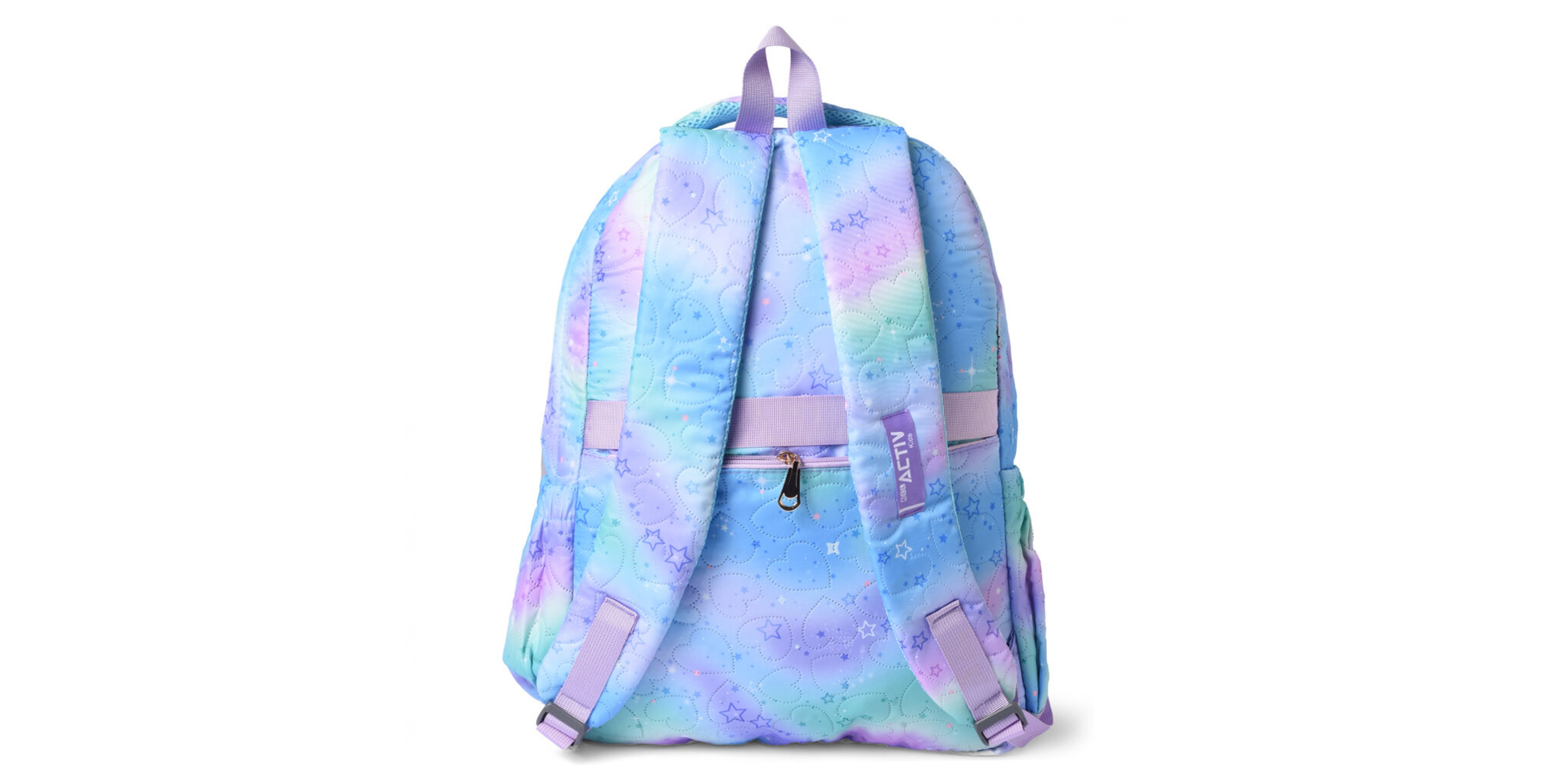 Cotton Candy Hearts Backpack - Turquoise