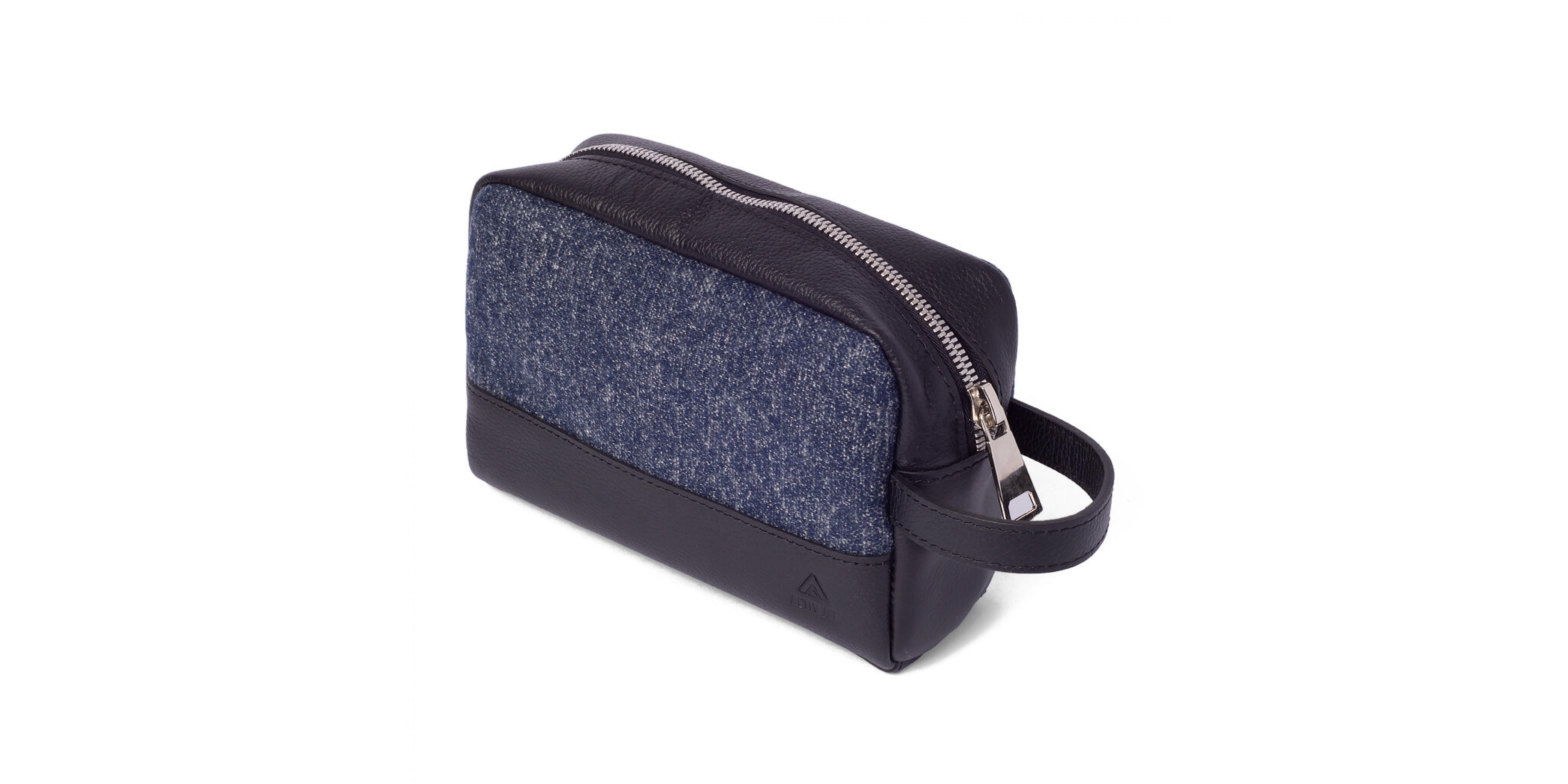Leather x Denim Wash Bag