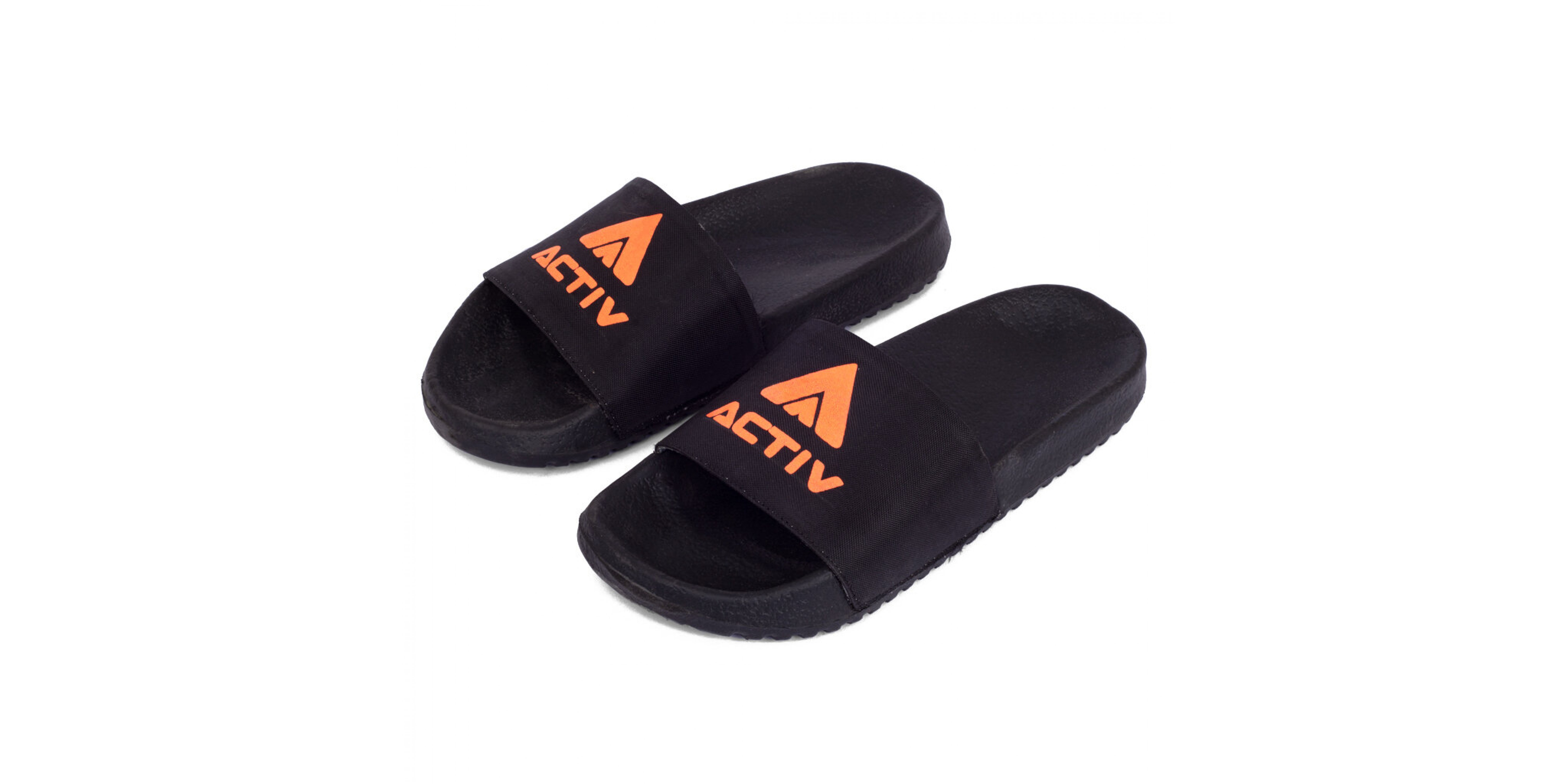 Activ Blue Wire Icon Slippers - Black
