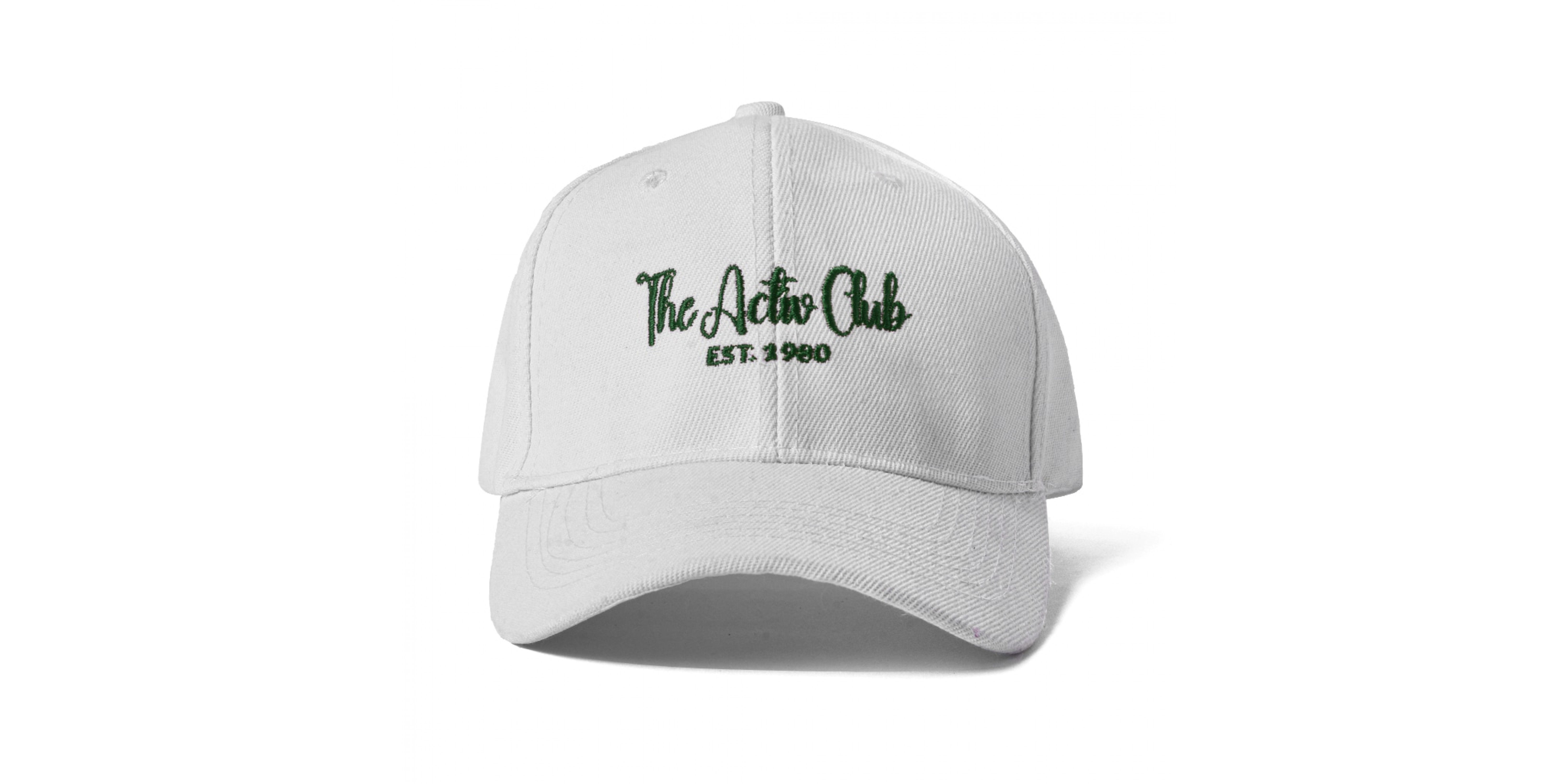 The Activ Club Cap with adjustable strap - White