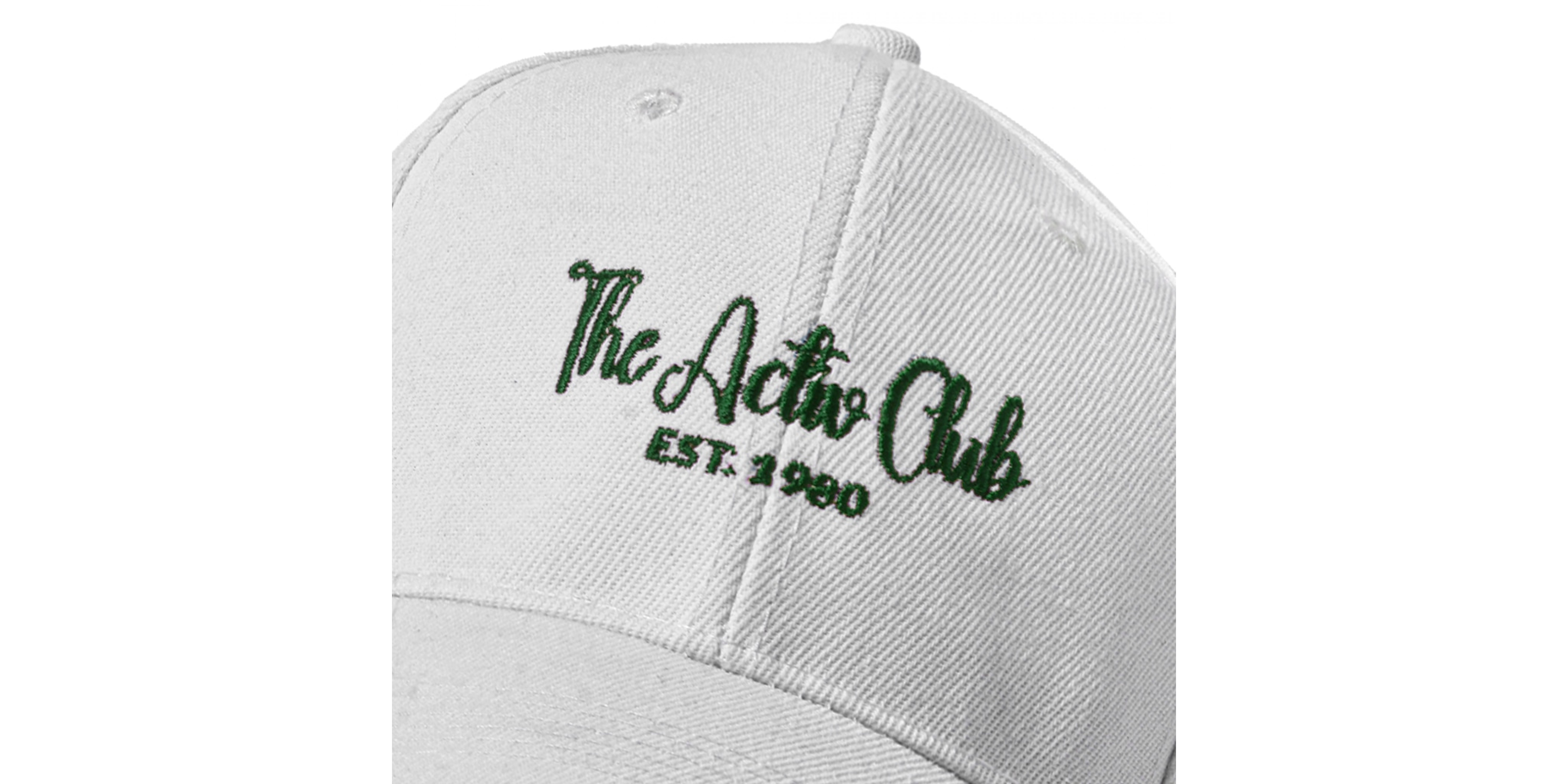 The Activ Club Cap with adjustable strap - White