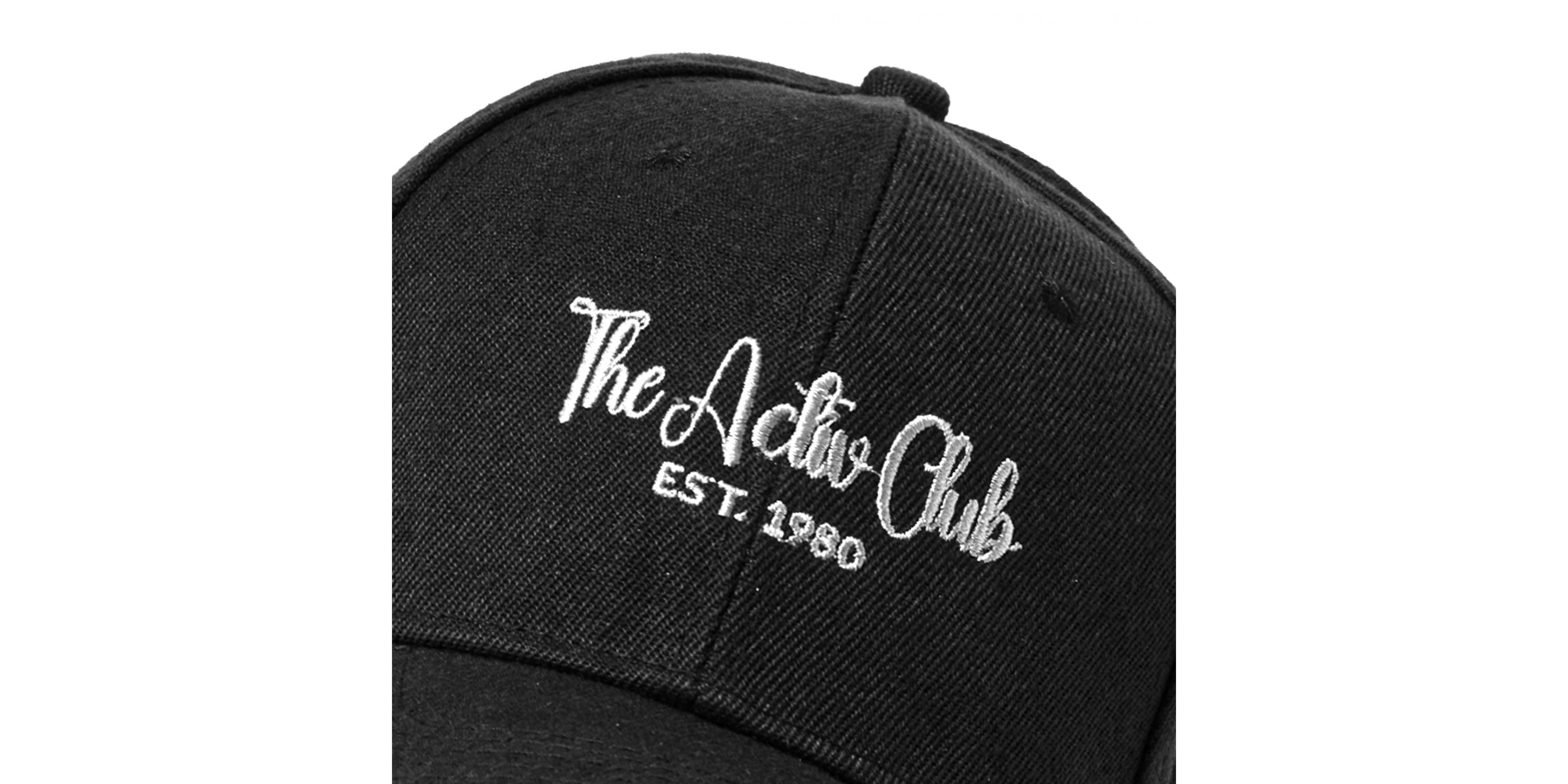 The Activ Club Cap with adjustable strap - Black