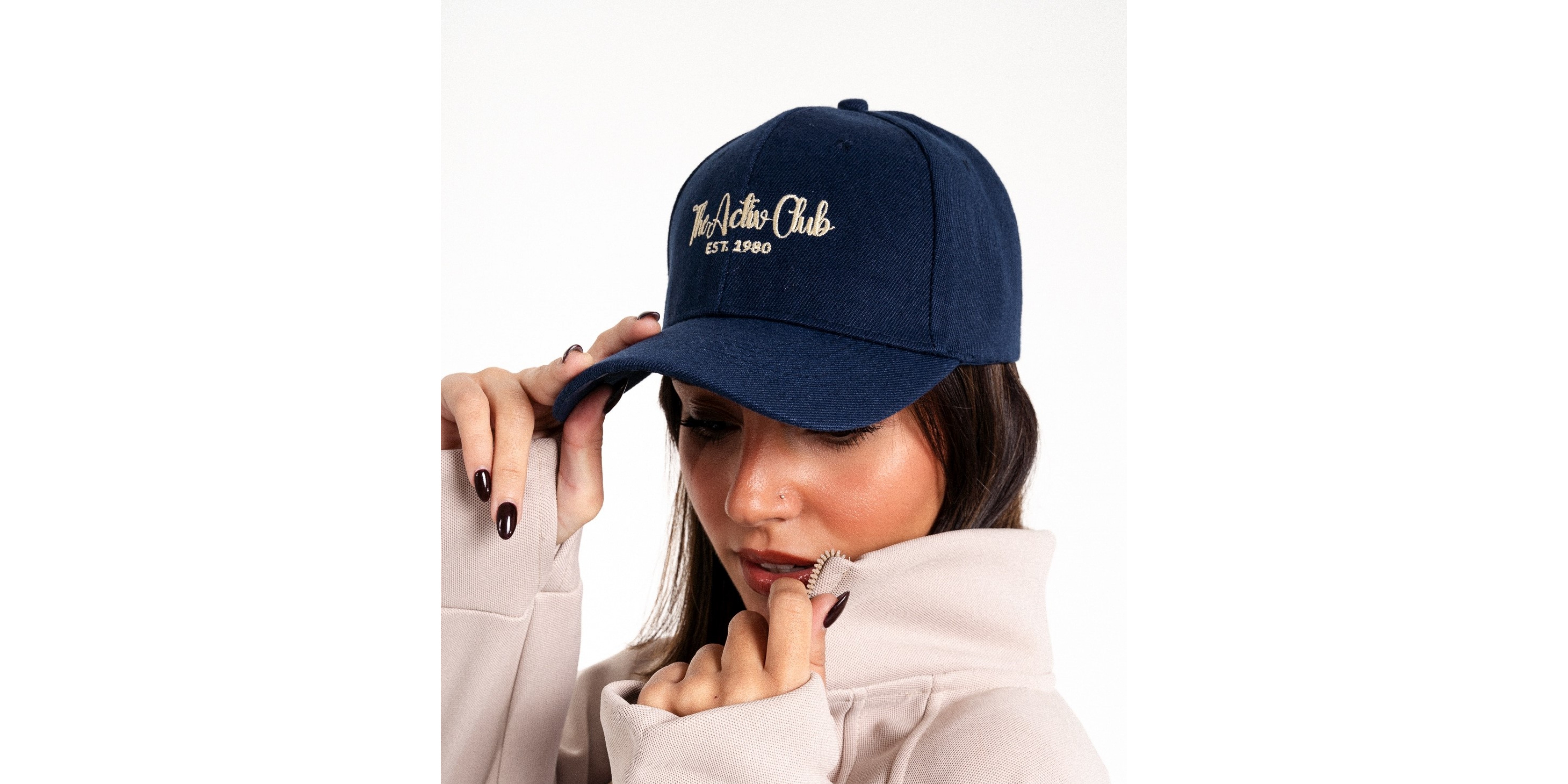 The Activ Club Cap with adjustable strap - Navy Blue