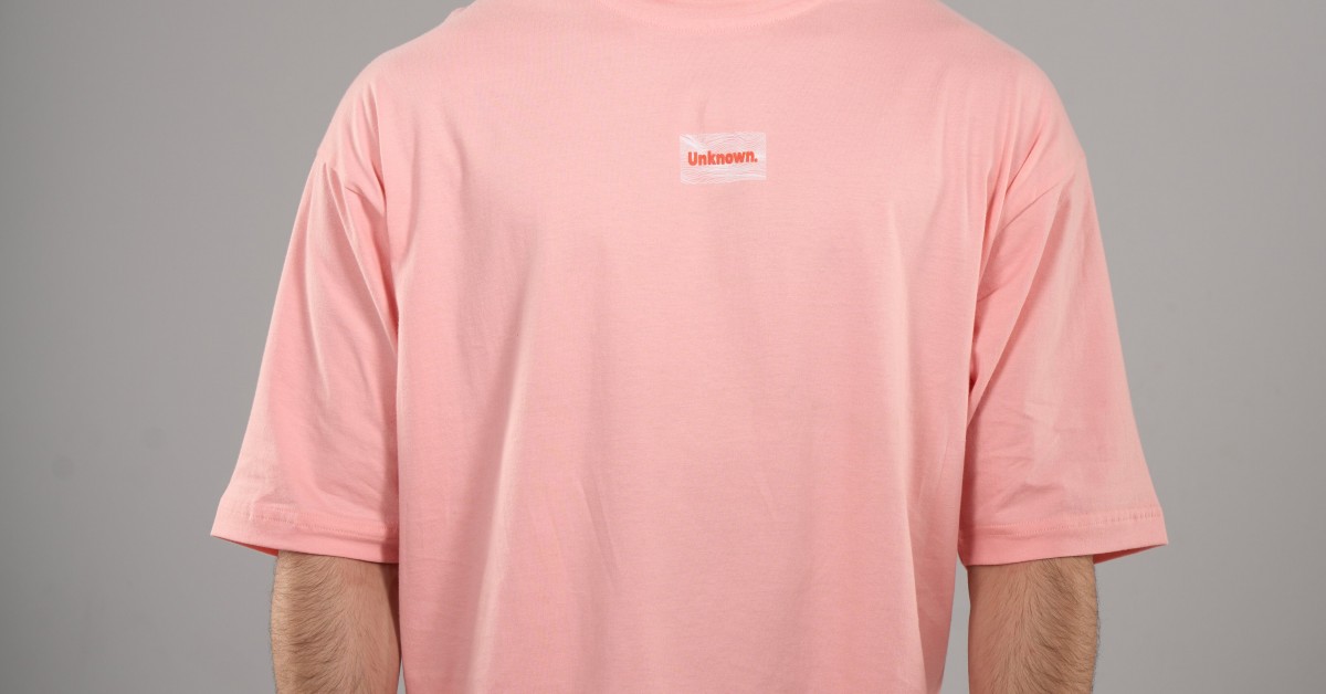 UnKnown Oversized Salmon Pink Tee