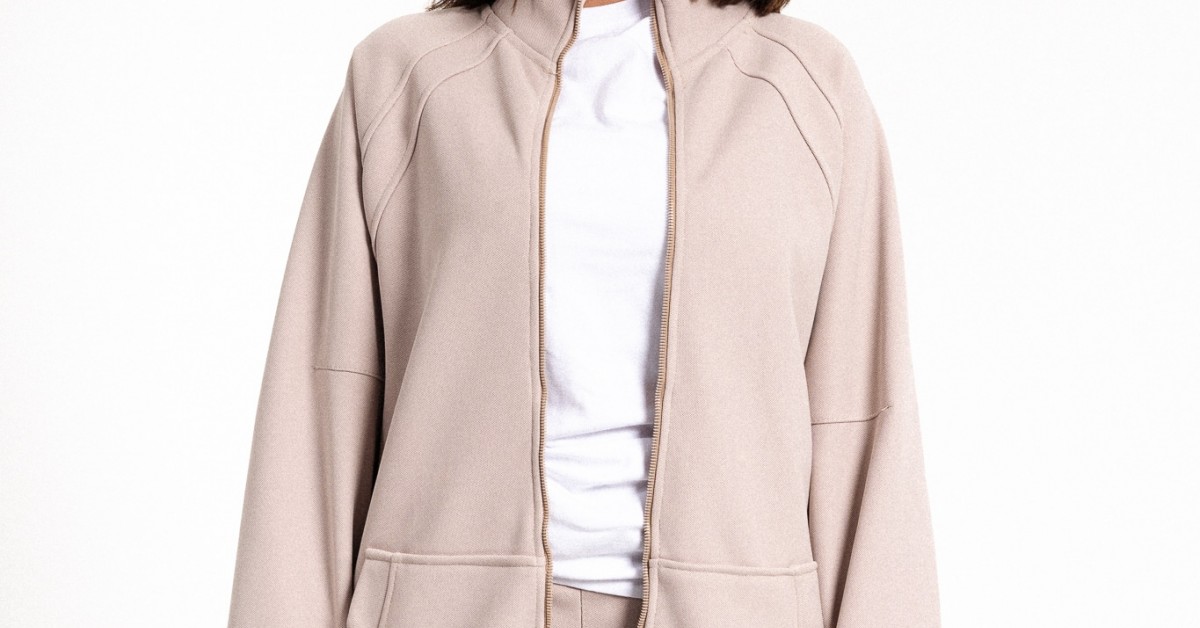 DynaMotion Taupe Track Top