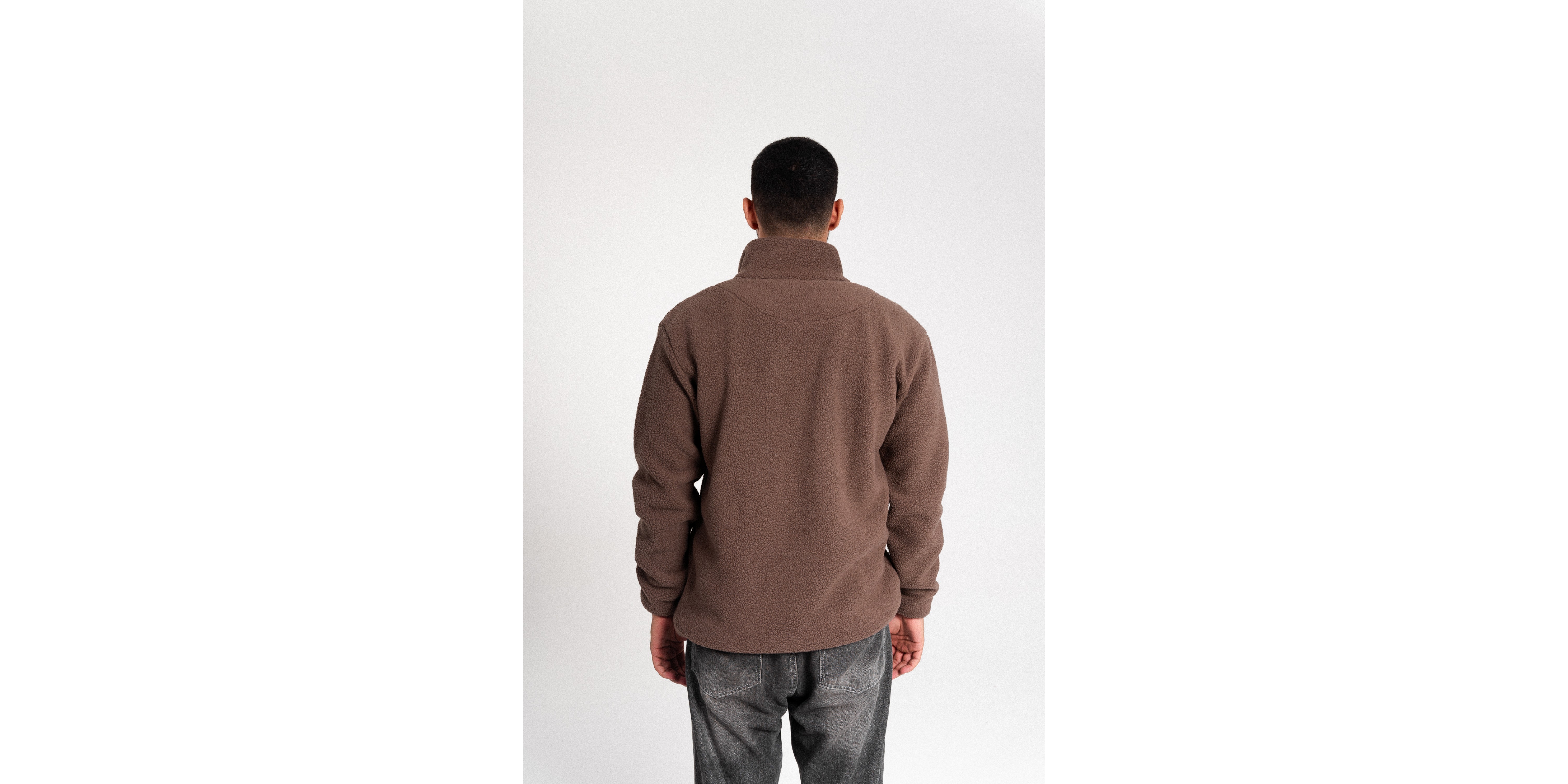 Act - Polar Fleece Jacket-Brown